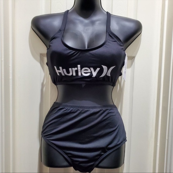 Hurley | Swim | New Hurley 2 Piece Bathing Suit Bikini Swim Sports Bra ...